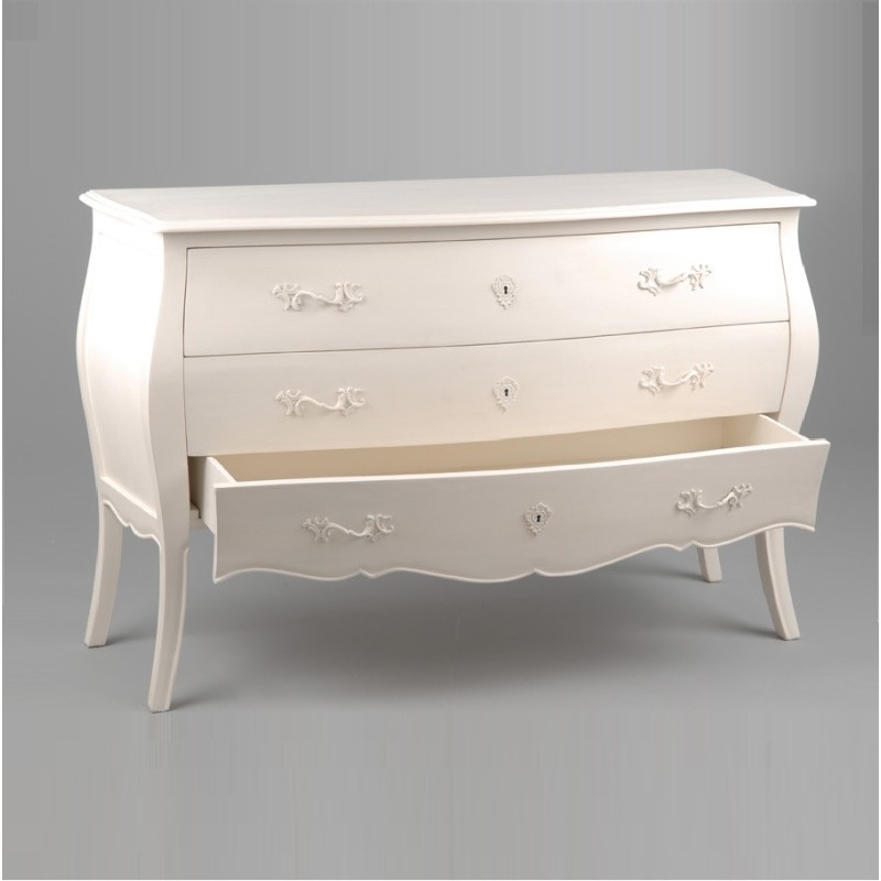 Commode longue 3 tiroirs Murano