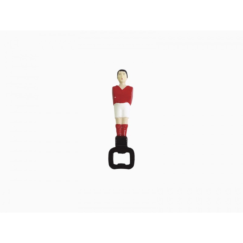 Décapsuleur joueur baby foot rouge